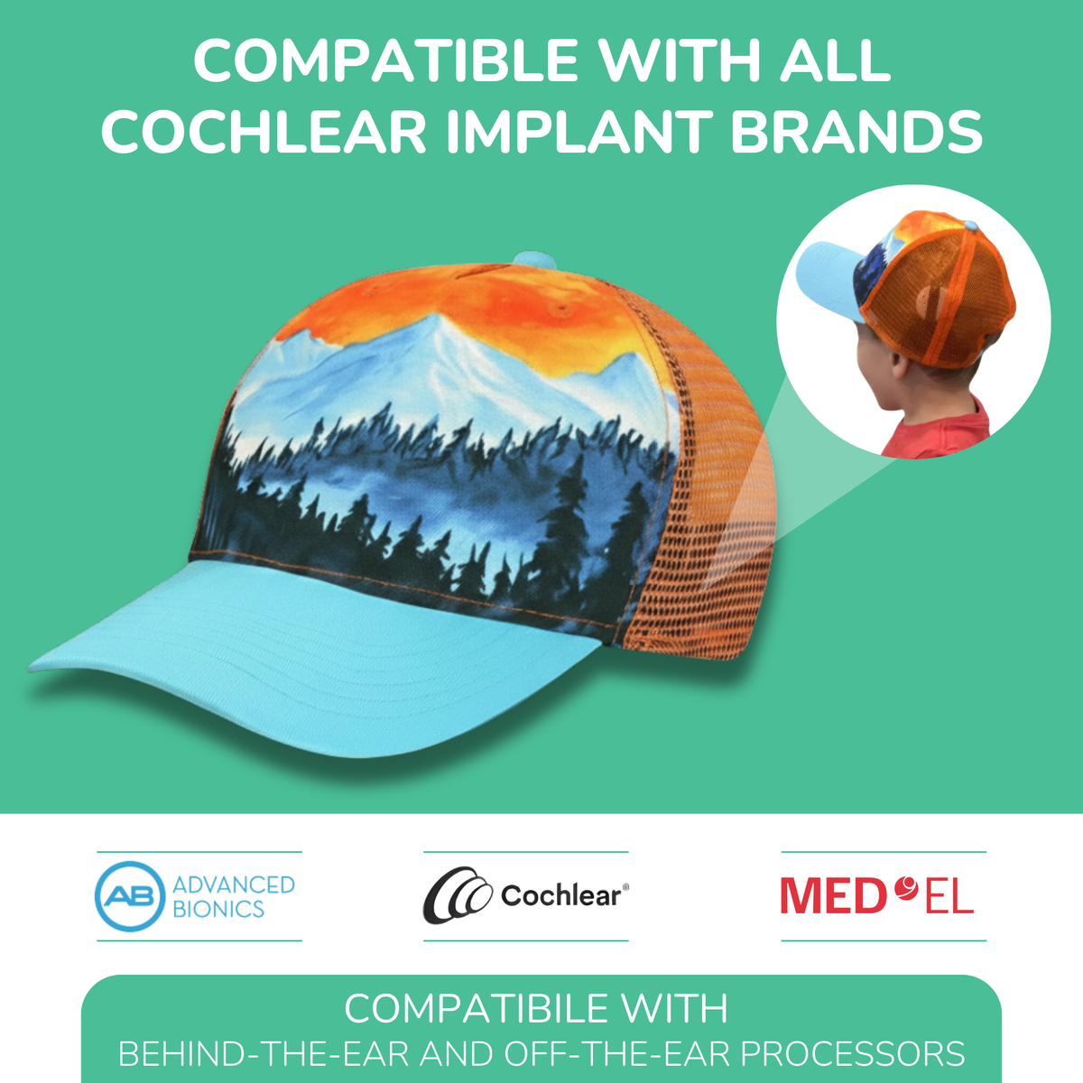 Cochlear Implant Retention Hat - Youth – SyNAPS LLC